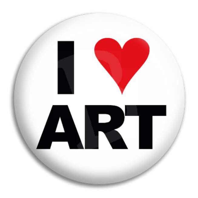 I Love Art Sign