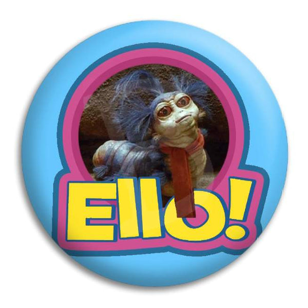 Labyrinth Worm Ello Button Badge – Button Empire