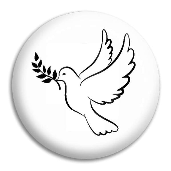 Peace Dove Button Badge – Button Empire